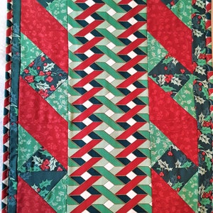 Christmas Ribbon Table Runner - Etsy