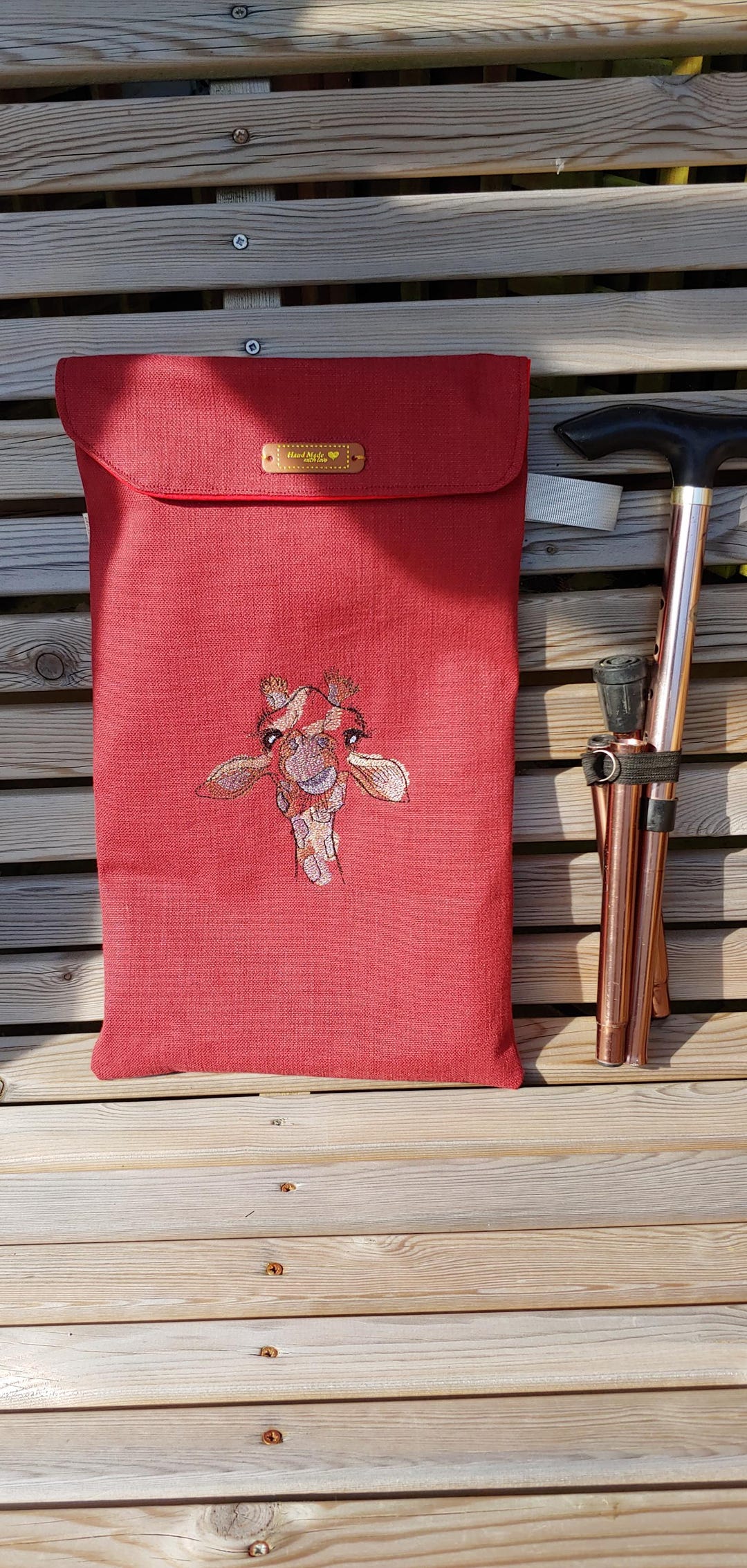 Folding Walking Stick, Cane, Accessible Carry Bag. Handmade Bag for ...