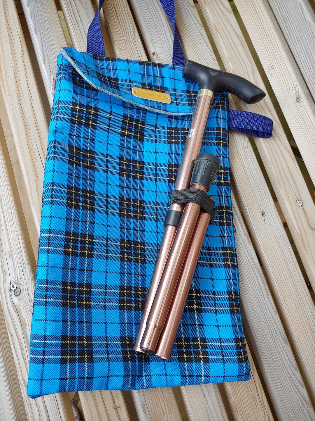 Folding Walking Stick Cane Carry Bag. Handmade Bag for Mobility Cane ...