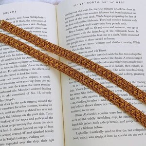 Victorian Inspired Ribbon Gold Effect Handmade Bookmark With Charms ...