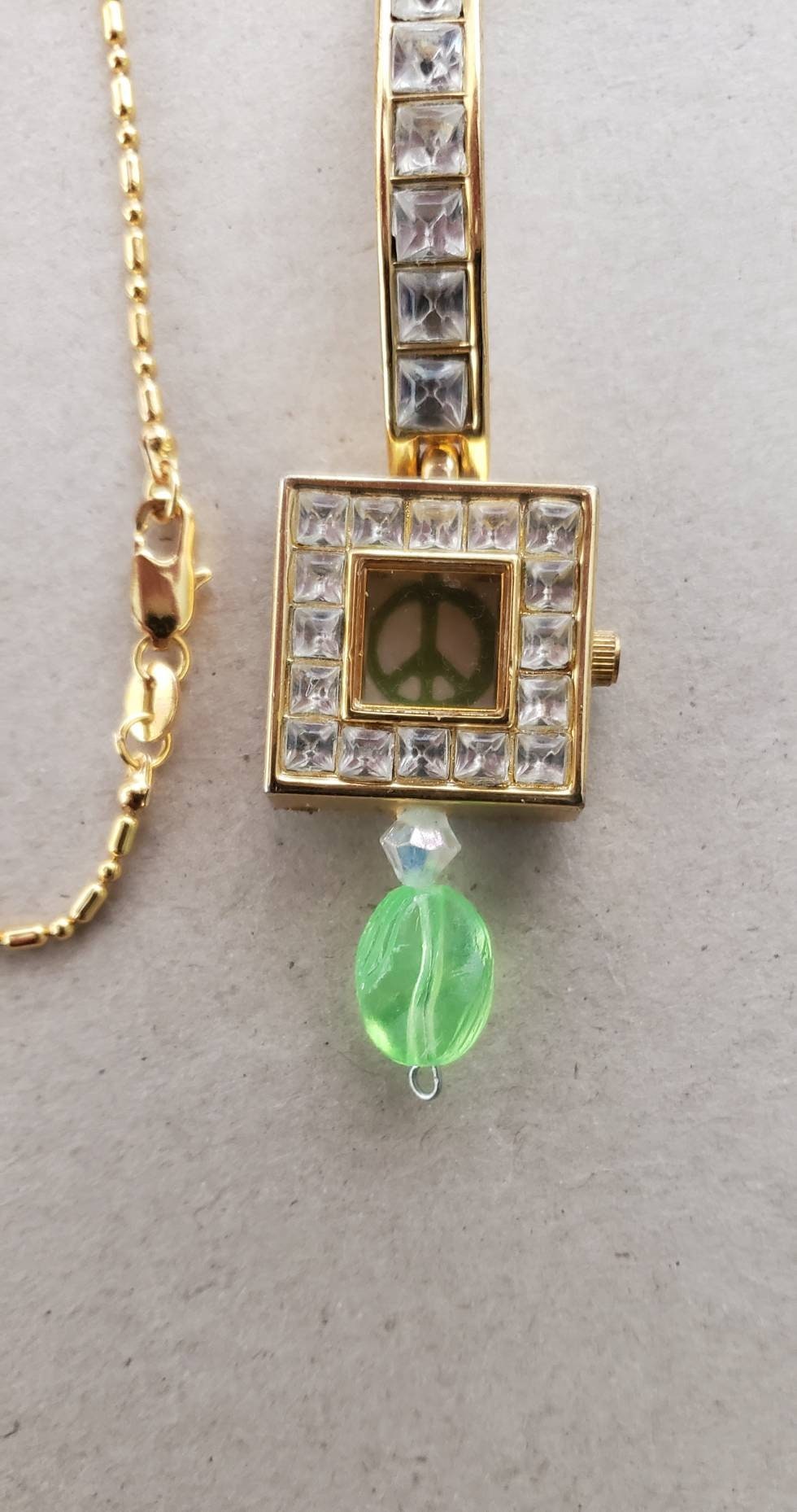 Custom Gold Wrist Watch Pendant Necklace - Etsy