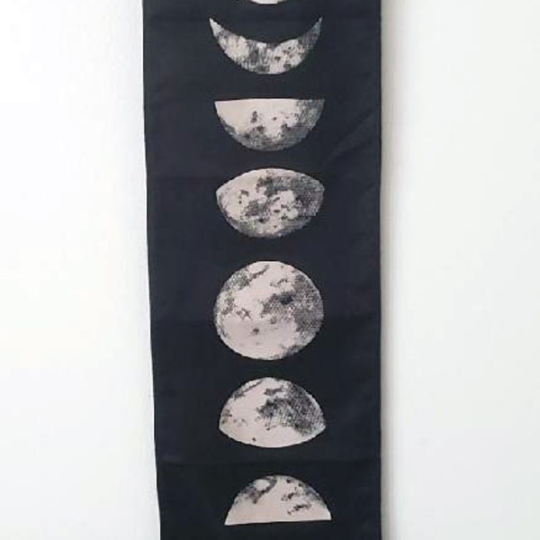 Horizontal Moon Phase Wall Art - Etsy