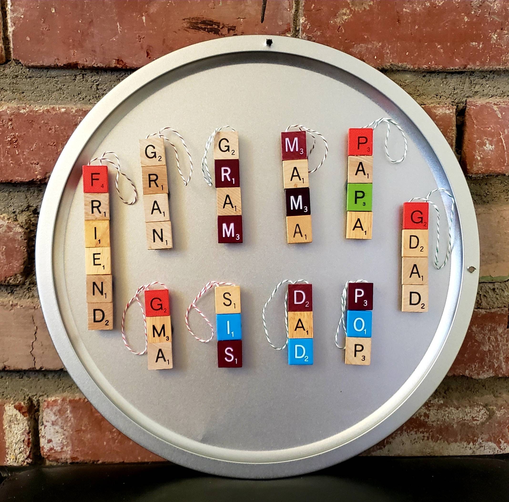 Christmas - Scrabble Art Gift Wrap Tags - Etsy