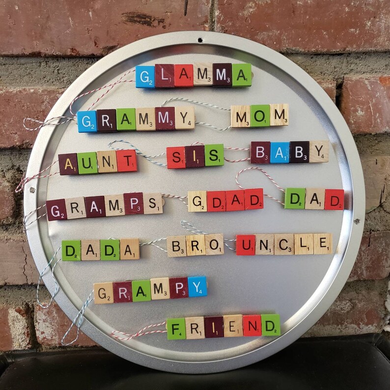 Christmas - Scrabble Art Gift Wrap Tags - Etsy