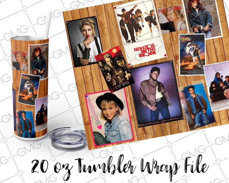 80's Poster Tumbler Wrap - Etsy