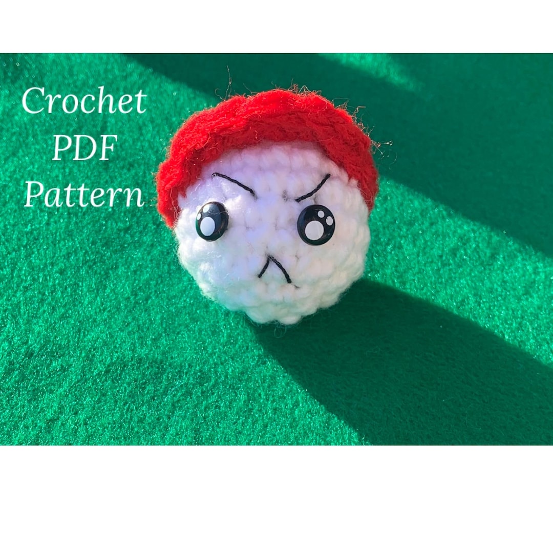 Crochet Pattern Angry Golf Ball Beginner’s Friendly Written PDF Pattern ...