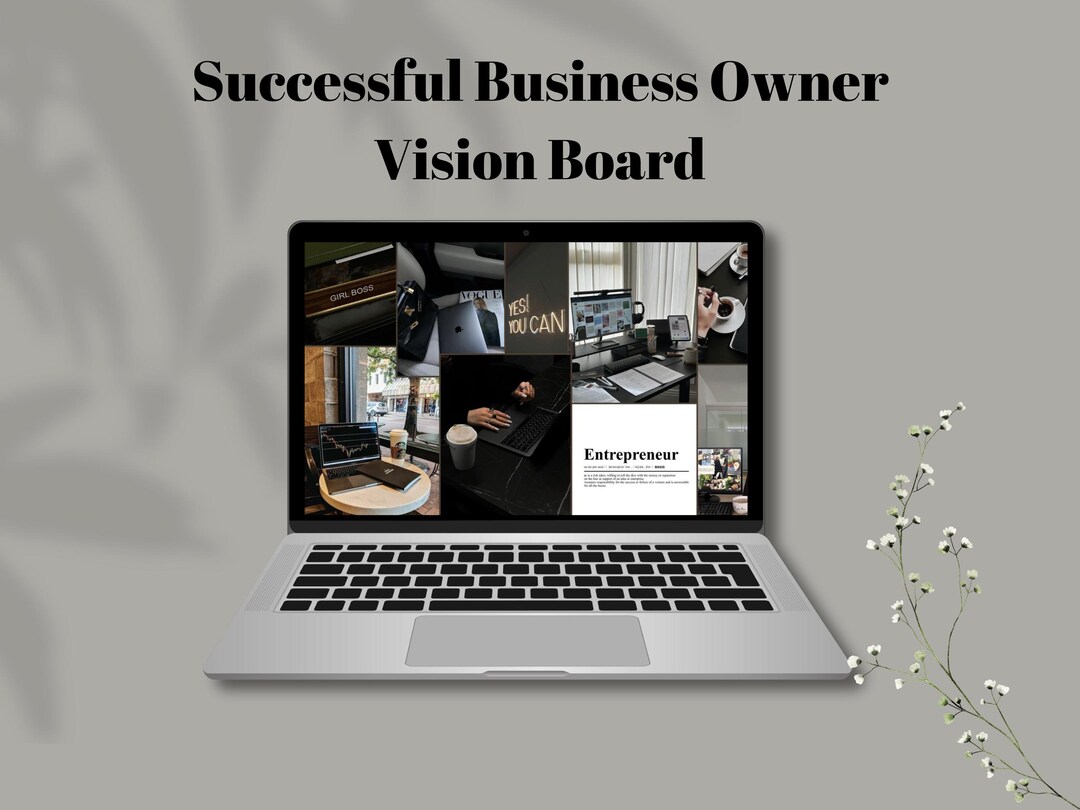 Successful Entrepreneur Vision Board, Digital Business Vision Board ...