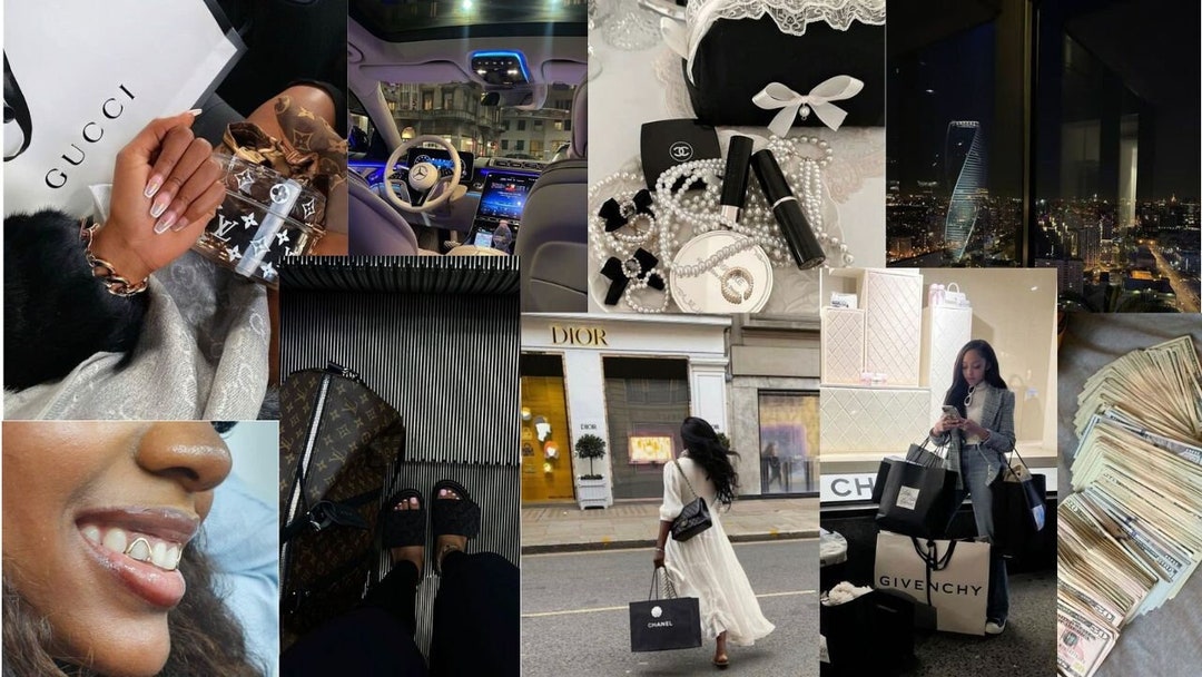 Succesful Black Girl Vision Board, Manifestation Vision Board ...