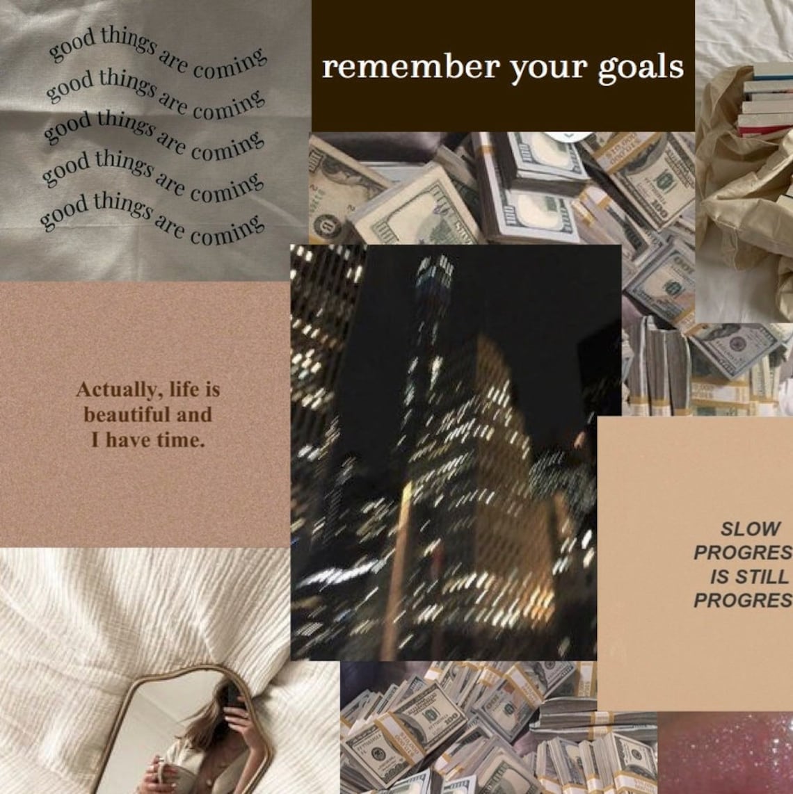 Girl Boss Vision Board, Digital Product, Downloadable Vision Board ...