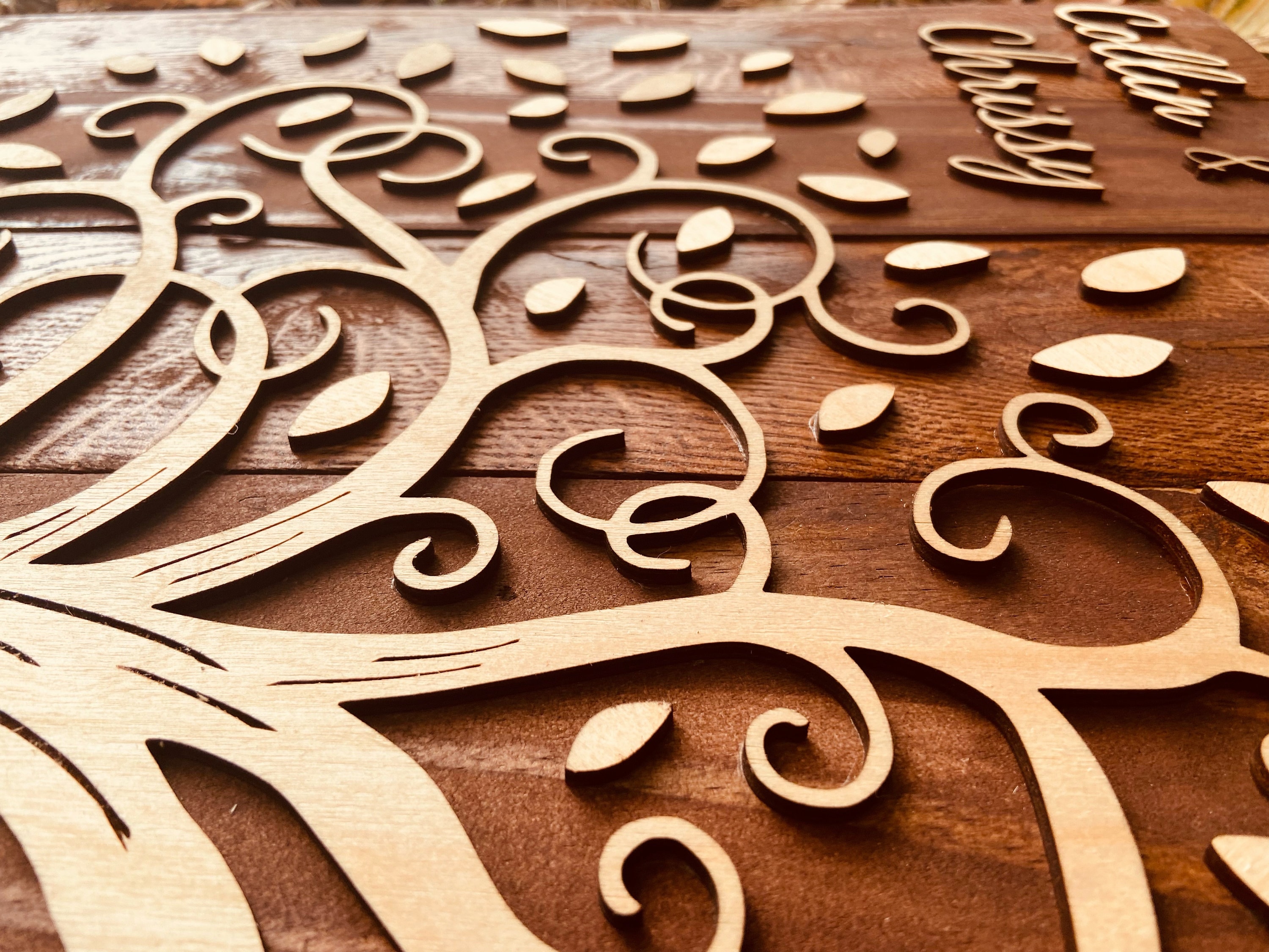 Customized Rustic Family Tree Wooden Plaque - Great Wedding Gift! - Etsy