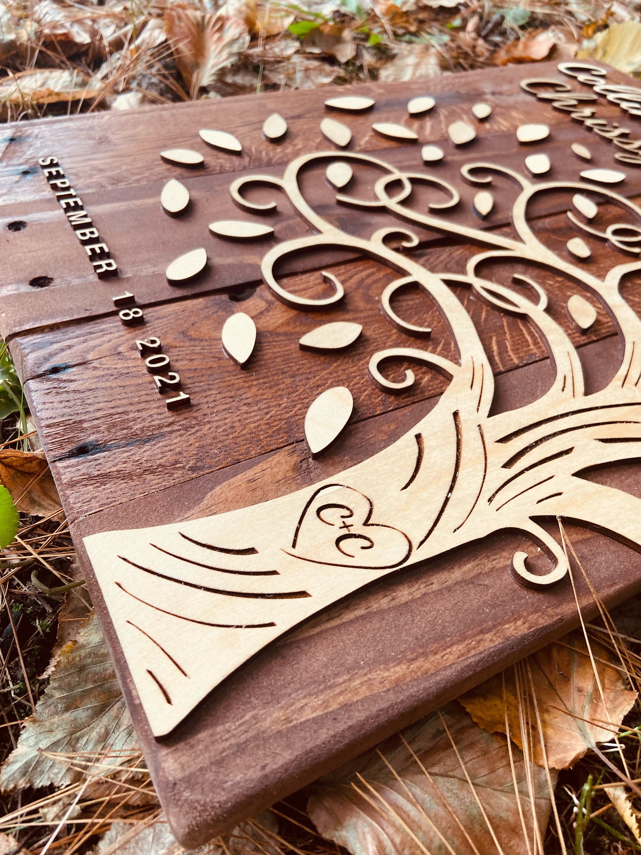 Customized Rustic Family Tree Wooden Plaque - Great Wedding Gift! - Etsy