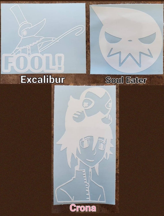 Soul Eater Excalibur FOOL Vinyl Decal - Etsy
