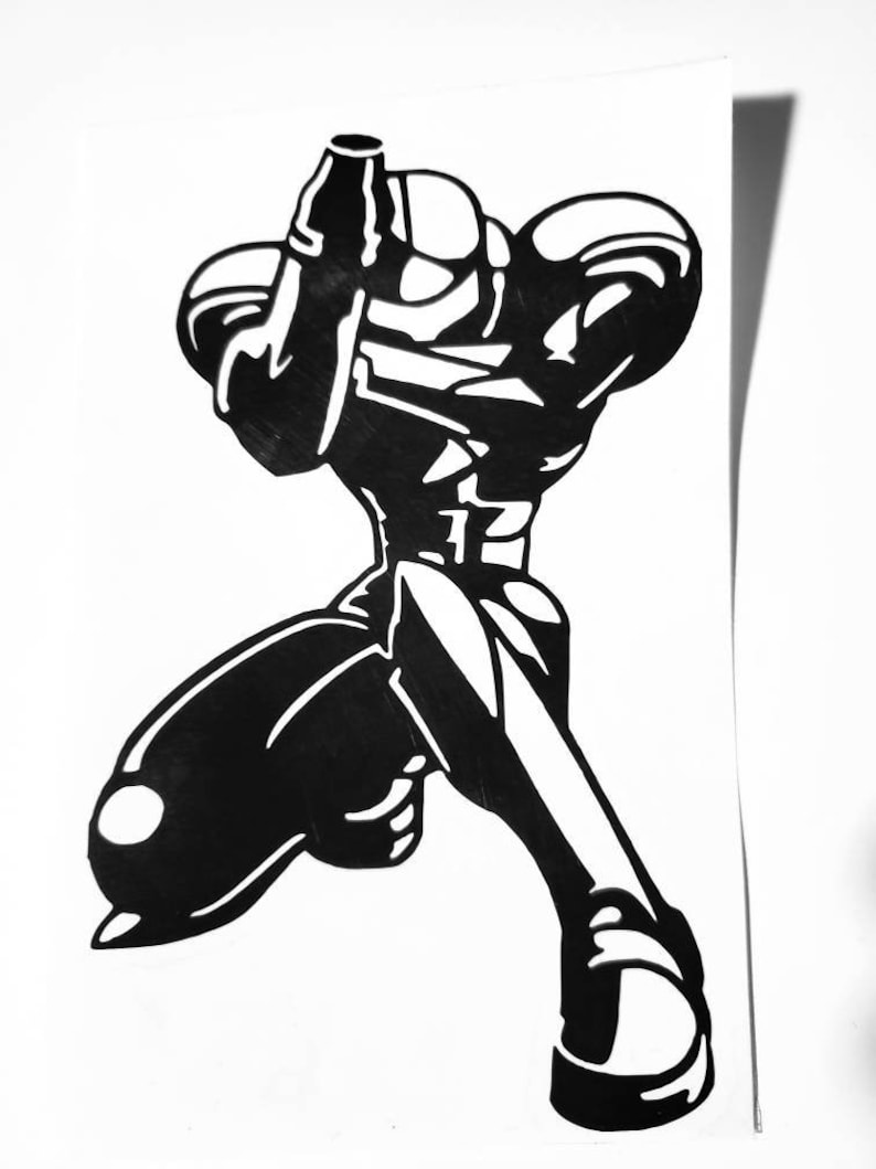 Metroid Samus Aran Vinyl Decal | Etsy