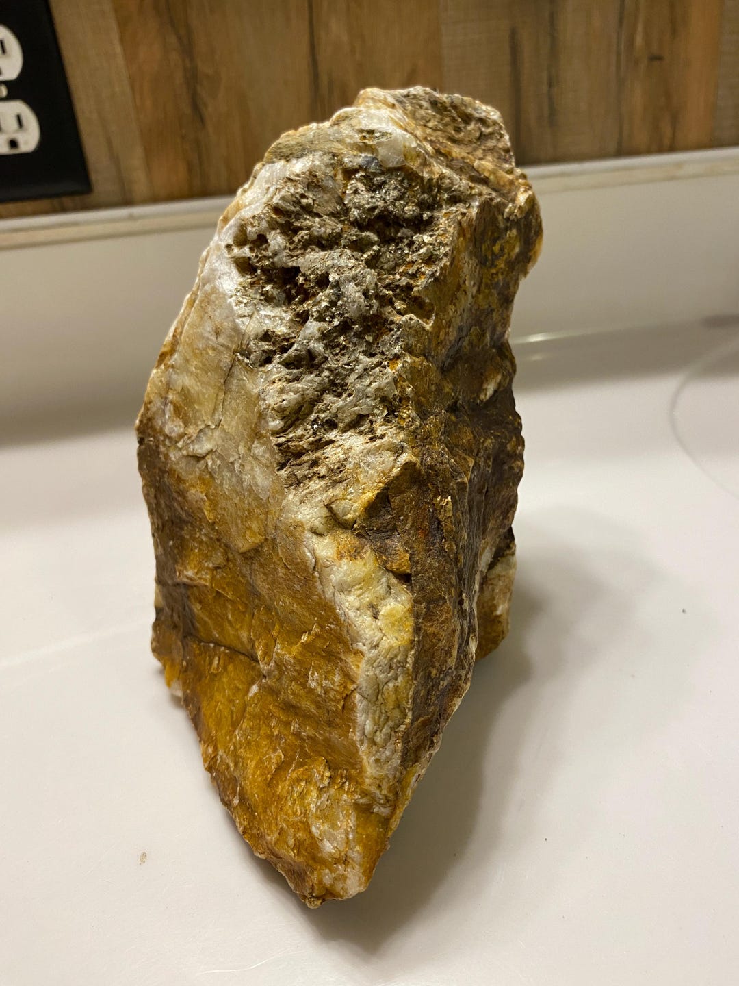 Large Quartz Rock White , Carmel 8" X 5" X 4" Deep. Stunning Display - Etsy
