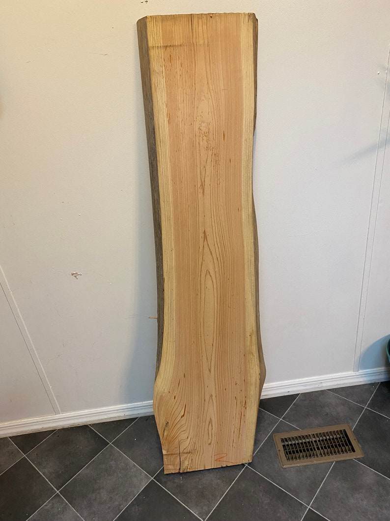 Live Edge Cedar Slab 53" X 12" Combined X 2.25" - Etsy