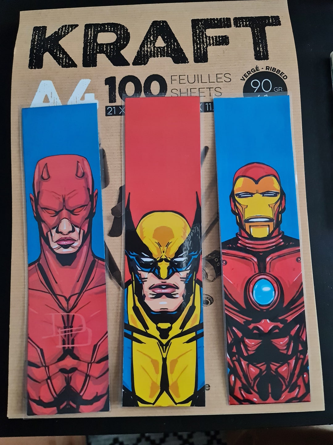 Bookmarks With Marvel Inspired Illustration - Bookmark - Illustration ...