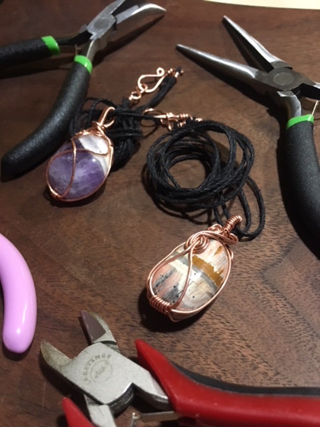 Wire Wrap Pendant Tutorial - Etsy