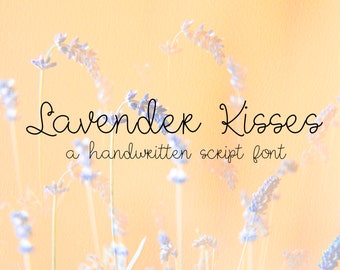 Lavender Script Font - Etsy