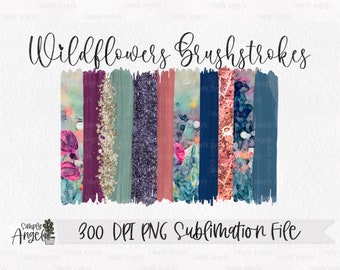 Tie-dye Brush Strokes PNG, Brushstrokes Sublimation Design, Brush ...