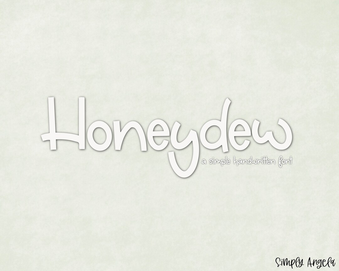 Honeydew Digital Font Download Handwritten Font Font for - Etsy