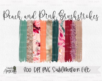 Tie-dye Brush Strokes PNG, Brushstrokes Sublimation Design, Brush ...