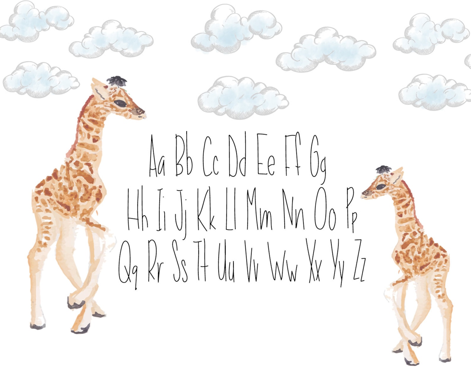 Giraffe Font - Long and Thin Font, TTF and OTF Font Download ...