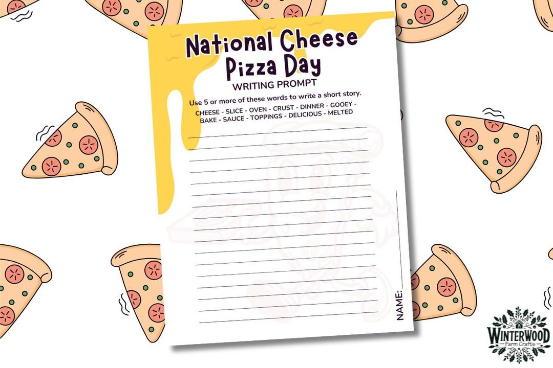 National Cheese Pizza Day Writing Prompt | September Random Holiday ...