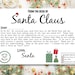 Printable Santa IOU Letter | Christmas Eve | Letter to Kids | Letter ...