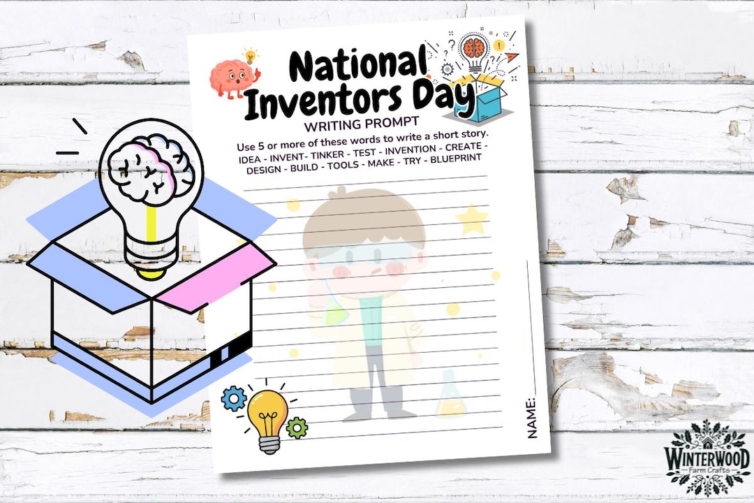 National Inventors Day Writing Prompt | February 11 Stem-inspired ...
