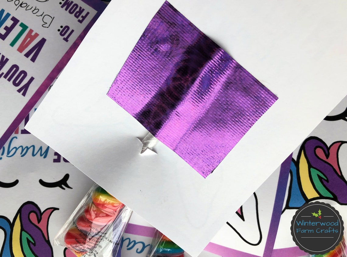 Printable MAGICAL UNICORN Themed Valentines DIY Cards Easy - Etsy