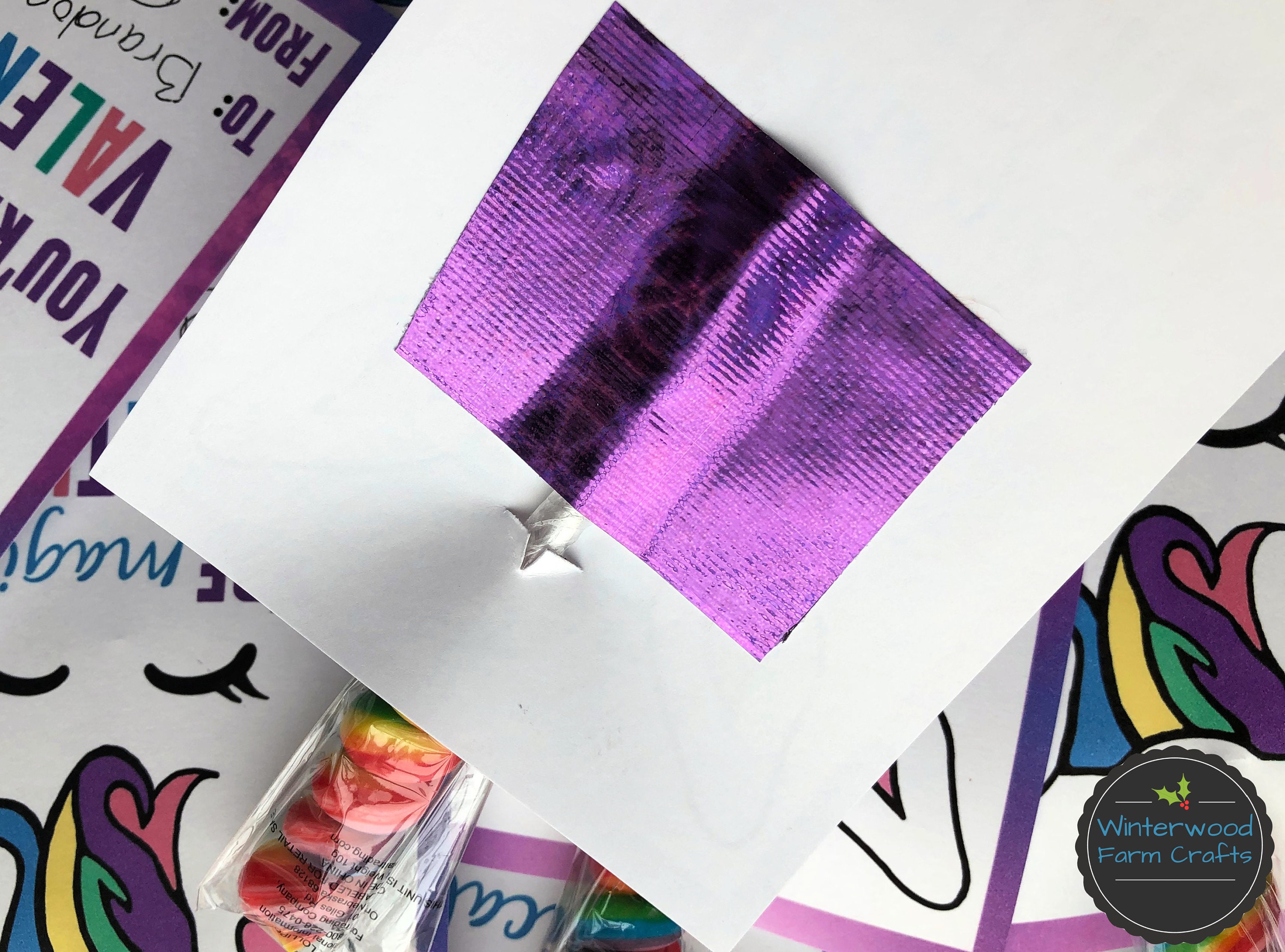 Printable MAGICAL UNICORN Themed Valentines | DIY Cards | Easy Candy ...