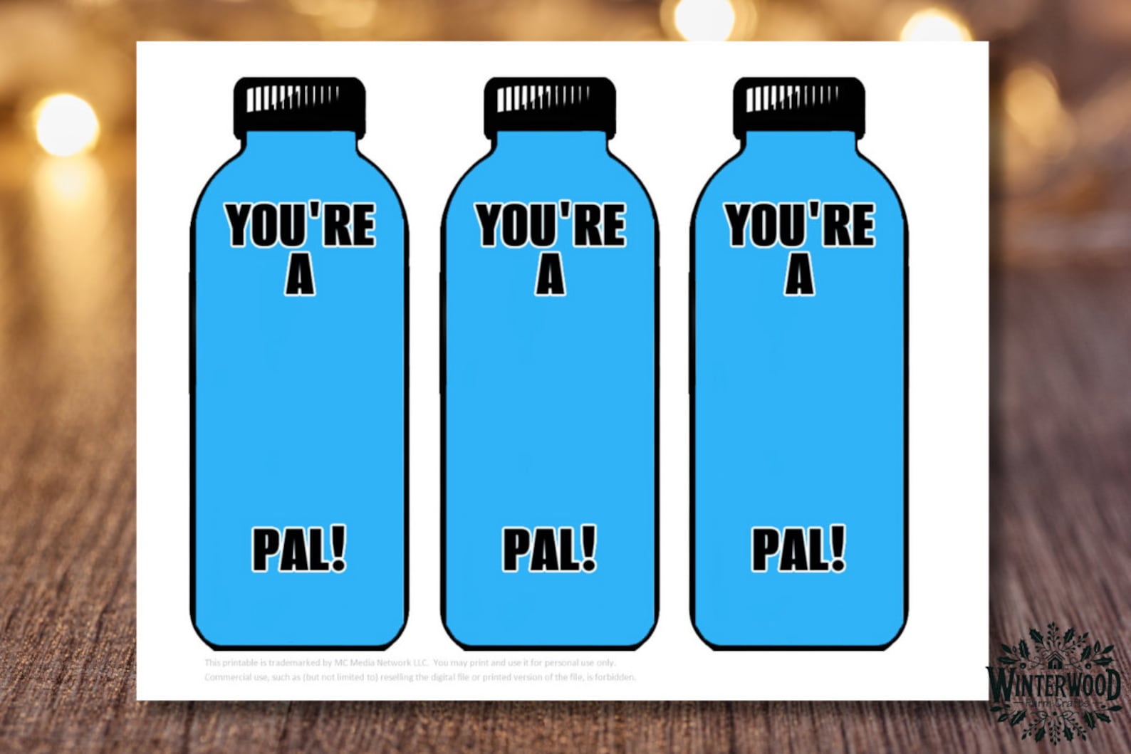 Printable Popular SPORTS HYDRATION Drink Packet Bottle Themed Card Team ...