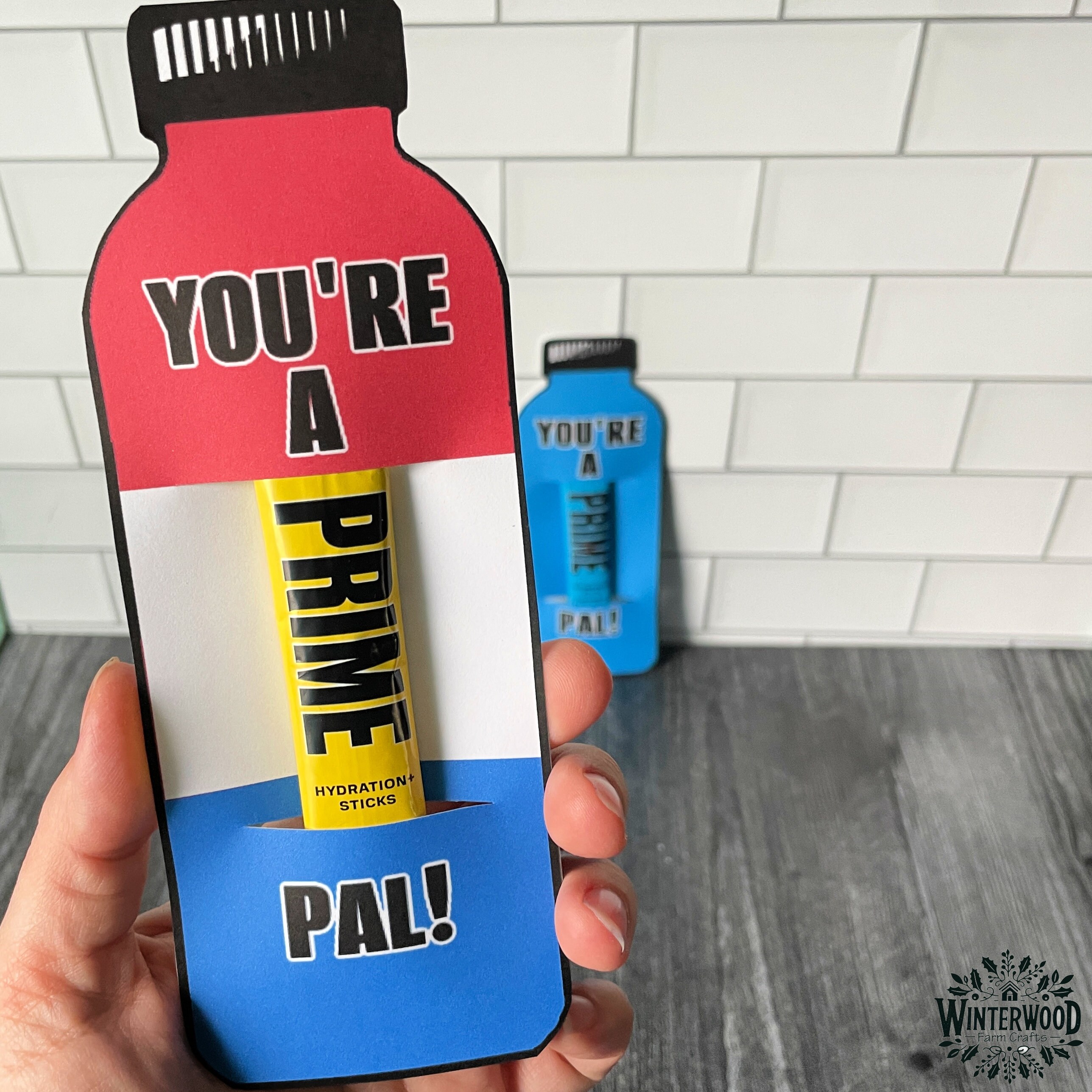 Printable Popular SPORTS HYDRATION Drink Packet Bottle Themed Card Team ...