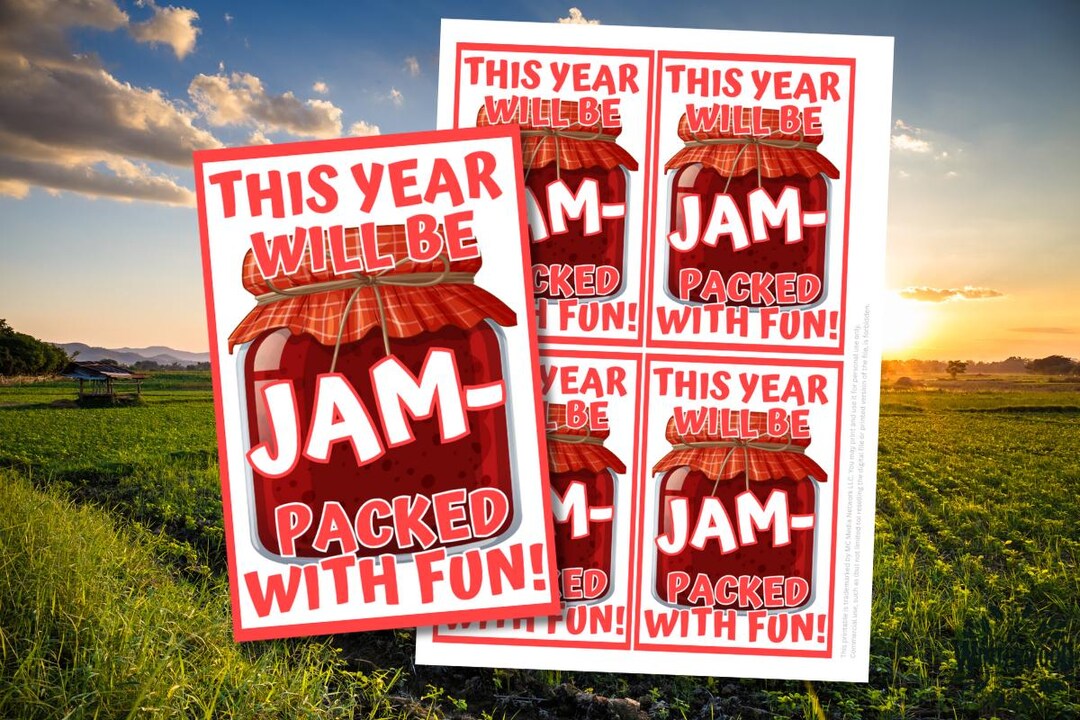 Jam Packed With Fun Year Back to School Gift Tags | First Day of School ...