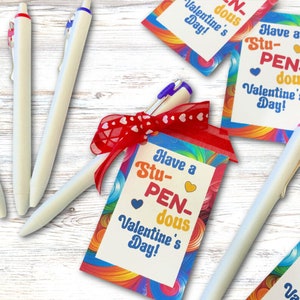 STUPENDOUS Valentine Printable Cards | Funny Pen Themed Class ...