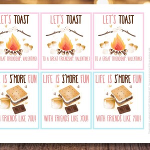 S'MORE VALENTINE Printable Cards | Instant Download PDF | Kid Classroom ...