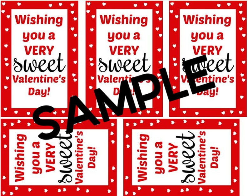 SWEET Valentine's Day PRINTABLE Gift Tags | Teacher Gift | Easy Class ...