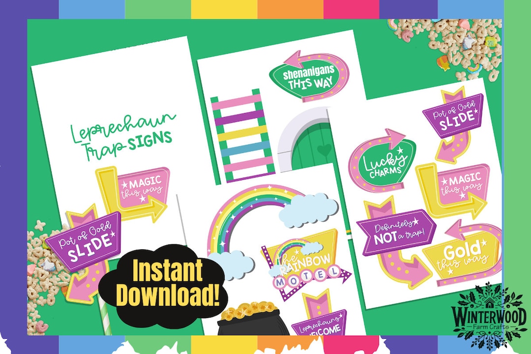 Printable Leprechaun Trap Pack | DIY St. Patrick's Day Traps | Digital ...