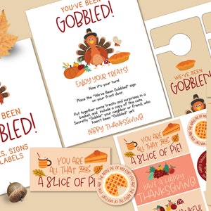 You've Been Gobbled | Thanksgiving Secret Gift Exchange | Fun Activity ...