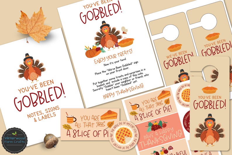 You've Been Gobbled | Thanksgiving Secret Gift Exchange | Fun Activity ...