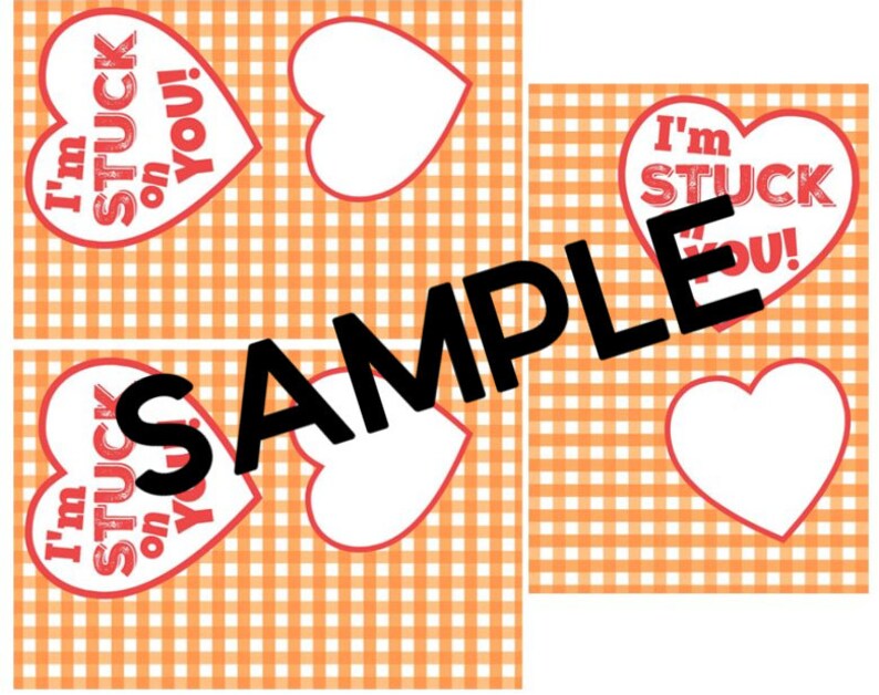 Printable GLUE STICK Valentine Cards Digital Download - Etsy