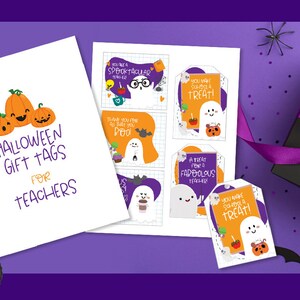 Printable HALLOWEEN TEACHER GIFT Tags | Funny Teacher Gift | Easy ...