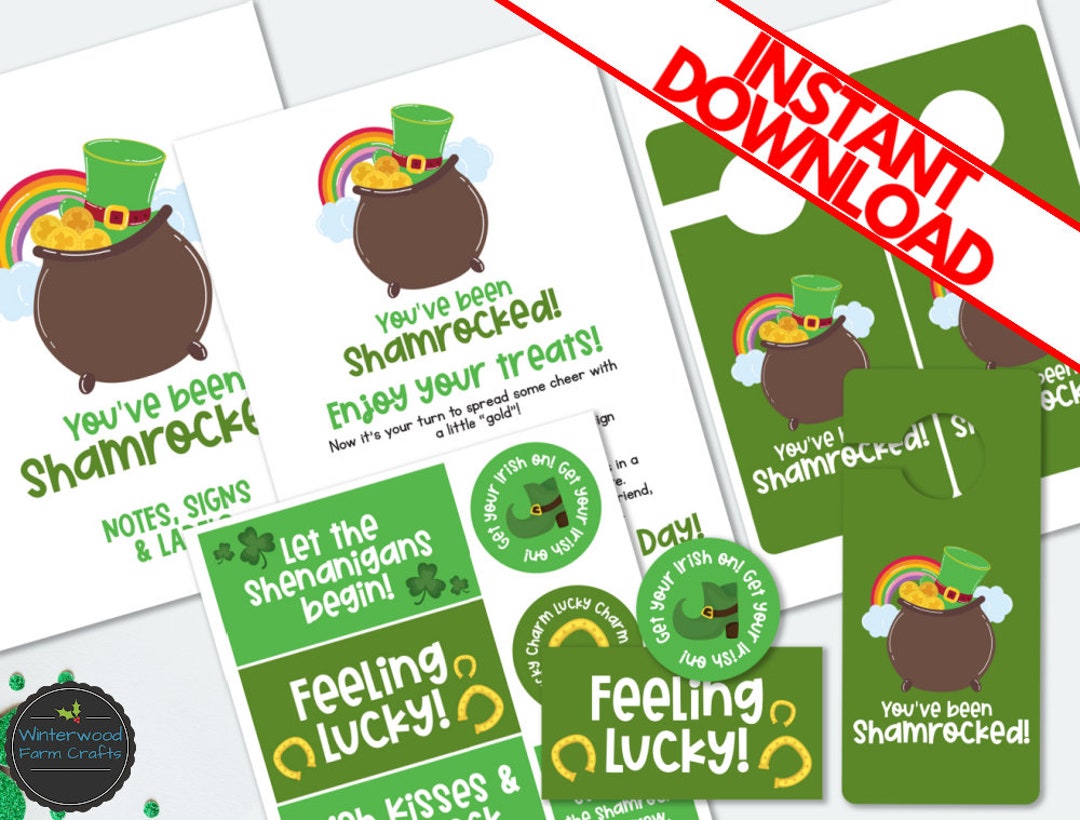 You've Been SHAMROCKED | St. Patrick's Day Leprechaun Secret Gift ...