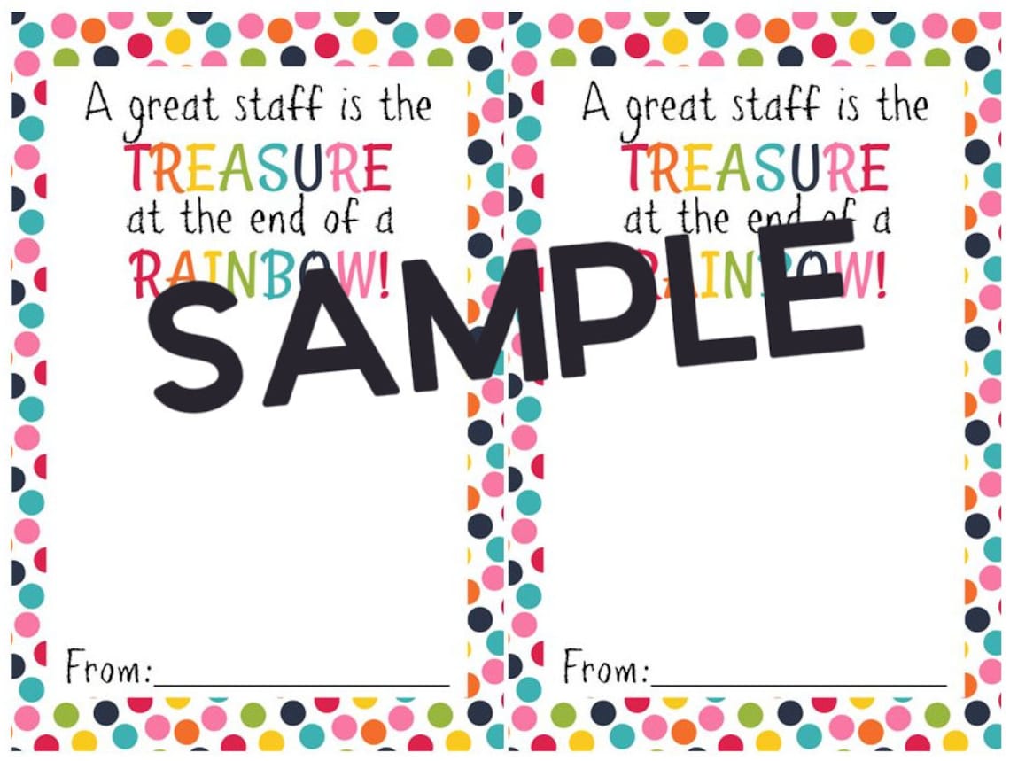 Printable Skittles Themed STAFF Appreciation Candy Holder Cards | DIY ...