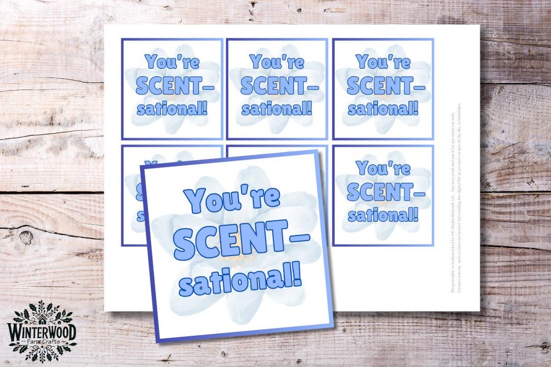 Printable "you're Scent-sational!" Gift Tags | Teacher Staff ...