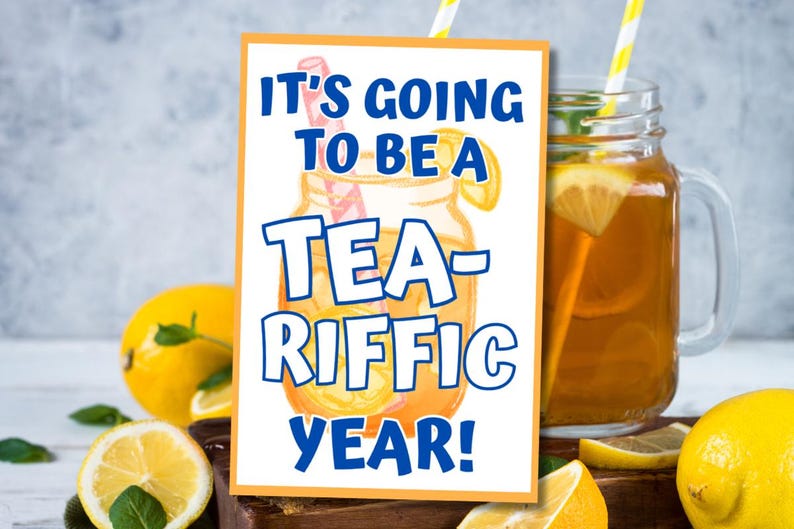 Tea-riffic Year Printable Gift Tags | Back to School Teacher Student ...