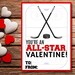 Printable Ice Hockey Themed Valentines | DIY Valentine | Sports ...