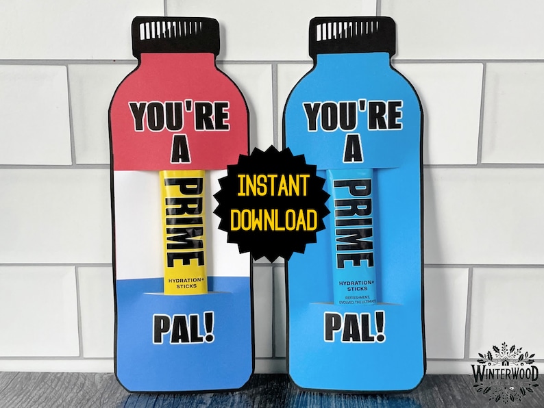 Printable Popular SPORTS HYDRATION Drink Packet Bottle Themed Card ...