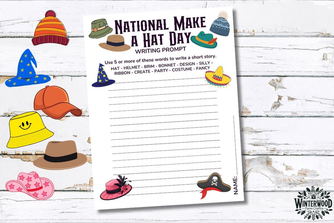 National Make a Hat Day Writing Prompt | September Random Holiday ...