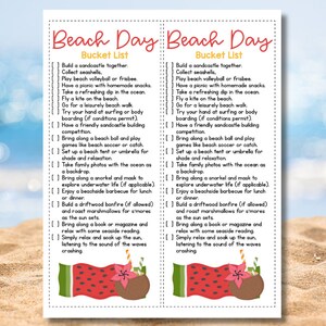 Printable BEACH Day GAMES and ACTIVITIES Pack | Diy Shore | Digital ...